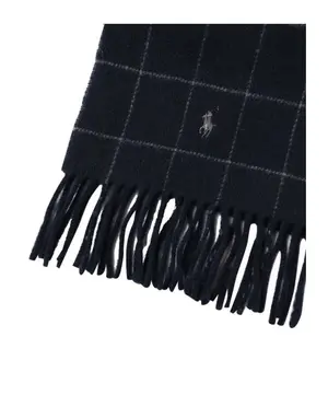Polo Ralph Lauren Check Embroidered Scarf - Hunter Navy