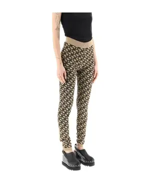 Stella McCartney Wave-pattern Knitted Trousers - Black