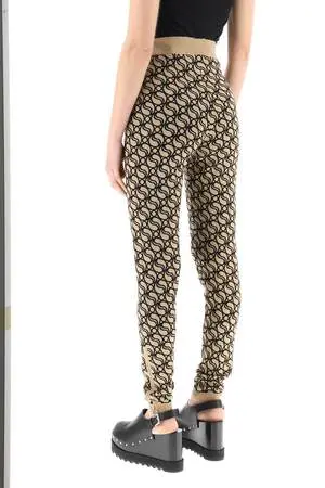 Stella McCartney Wave-pattern Knitted Trousers - Black
