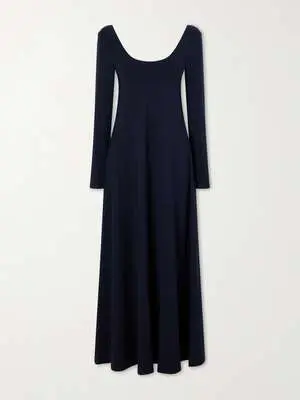THE PARK Angelica Pyratex® Power 3 Stretch-jersey Maxi Dress - Navy