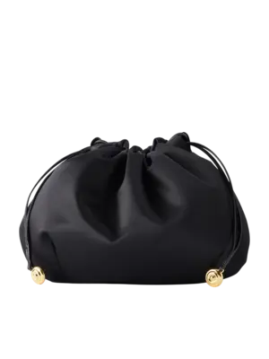 LIFFNER Charm-embellished Satin Clutch - Black