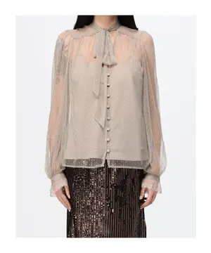 TWINSET Tulle Shirt With Lurex