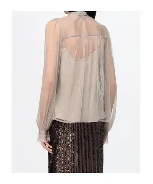 TWINSET Tulle Shirt With Lurex