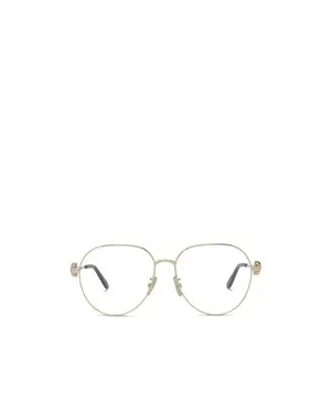 Loewe Anagram Square Frame Glasses - Gold