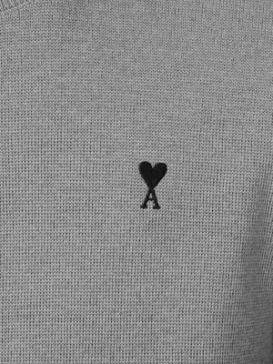AMI Paris Logo Embroidered Crewneck Jumper