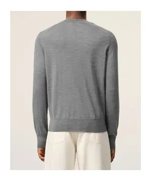 AMI Paris Logo Embroidered Crewneck Jumper - No