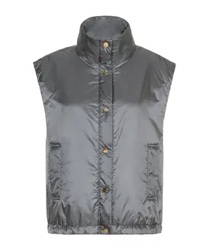 Max Mara Oversized Water-repellent Padded Gilet - Medium Grey