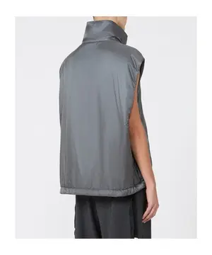 Max Mara Oversized Water-repellent Padded Gilet - Medium Grey