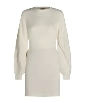 TWINSET Embroidered Balloon-sleeve Mini Dress