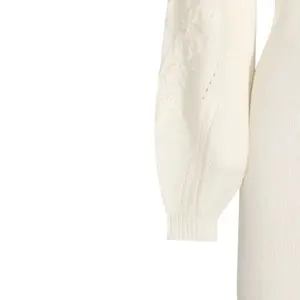 TWINSET Embroidered Balloon-sleeve Mini Dress