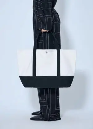 TOTEME Contrast-trim Beach Tote Bag