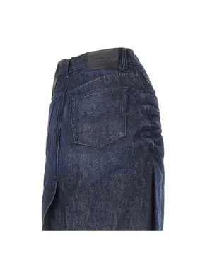 DIESEL® Back Slit Midi Skirt
