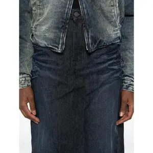 DIESEL® Back Slit Midi Skirt