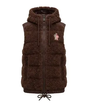 Moncler Teddy Hooded Insulated Vest