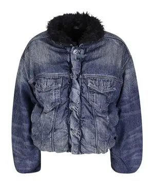 DIESEL® Gathered Denim Jacket