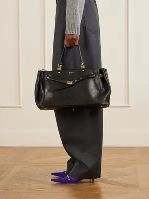 Balenciaga Fan Medium Leather Tote