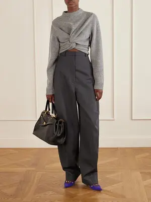 Balenciaga Fan Medium Leather Tote