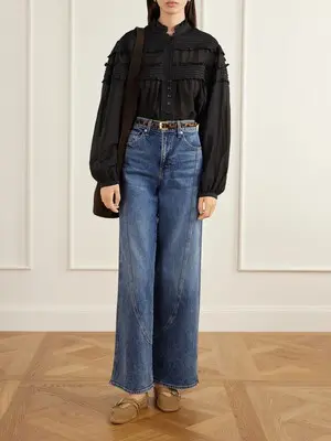 Veronica Beard Taylor Mid-rise Straight-leg Jeans - Blue
