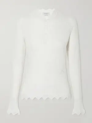 Gabriela Hearst Severn Henley Wool Blouse