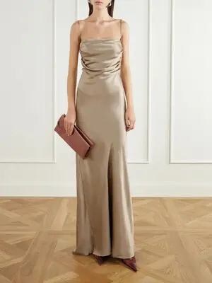 Saint Laurent Evening Satin Clutch - Pink