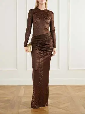 Alex Perry Leopard-print Stretch-lace Bodysuit