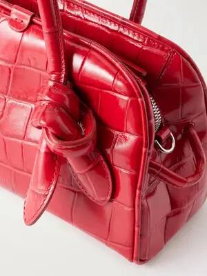 Jacquemus Le Petit Turismo Crocodile-effect Leather Shoulder Bag