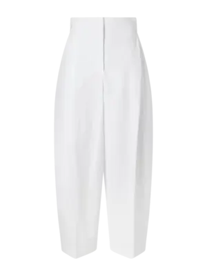 Jacquemus Miami Cotton Tapered Pants - White