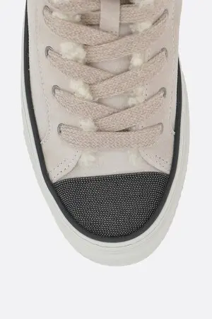 Brunello Cucinelli Jewelled Toe Mid-top Sneakers