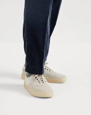 Brunello Cucinelli Panelled Suede Sneakers