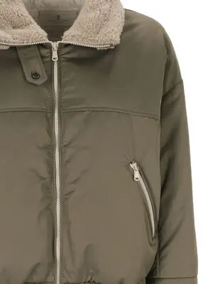 Brunello Cucinelli Zipped Padded Bomber Jacket