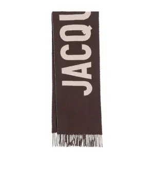 Jacquemus Fringed Scarf - Brown