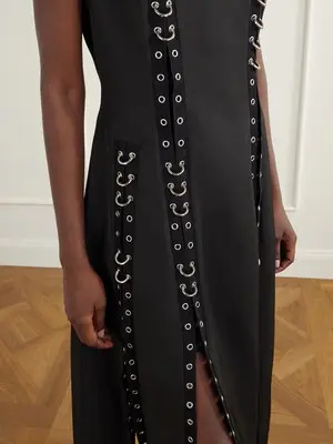 Simone Rocha Embellished Twill Midi Dress