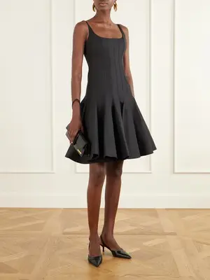 Jacquemus La Robe Agave Cotton Mini Dress - Black