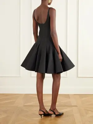Jacquemus La Robe Agave Cotton Mini Dress - Black