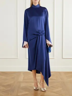 Erdem Mini Bloom Velvet Top-handle Bag - Blue