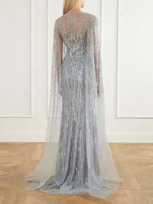 Jenny Packham Cosmic Dust Sequin-embellished Gown