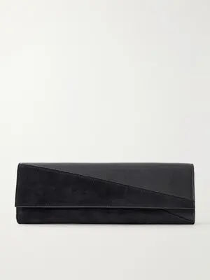 Proenza Schouler Hex Leather And Suede Clutch
