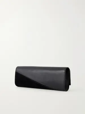 Proenza Schouler Hex Leather And Suede Clutch