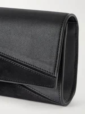 Proenza Schouler Hex Leather And Suede Clutch