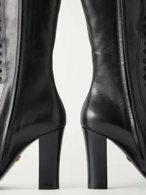 Dolce & Gabbana 90 Leather Knee-high Boots