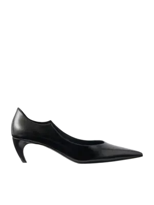 Khaite Valerie 55 Leather Pumps - Black