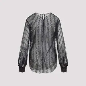 Alberta Ferretti Tulle Blouse
