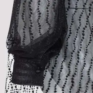 Alberta Ferretti Tulle Blouse
