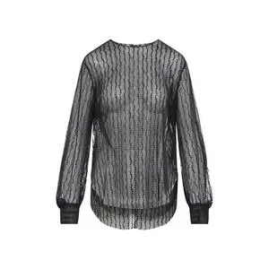 Alberta Ferretti Tulle Blouse