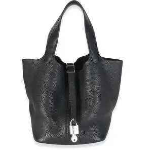 Hermès Clemence Picotin Lock 22 Phw - Black