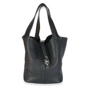 Hermès Clemence Picotin Lock 22 Phw - Black