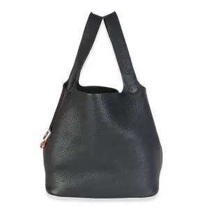 Hermès Clemence Picotin Lock 22 Phw - Black