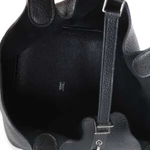 Hermès Clemence Picotin Lock 22 Phw - Black