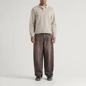 DIME Jacquard Long Sleeve Polo