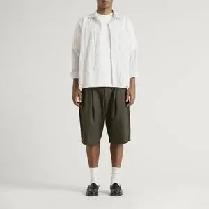 PORTER JAMES Double Pleated Shorts
